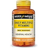 Amazon.com: Mason Natural Daily Multiple Vitamins with Iron, Vitamins A ...