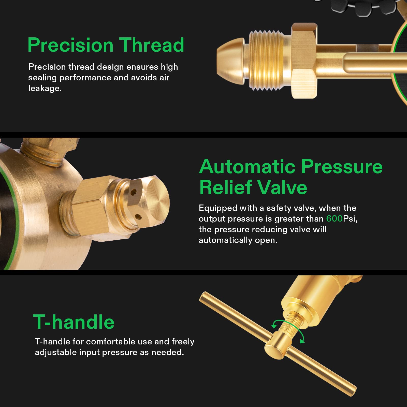 Mua VIVOSUN Nitrogen Regulator with CGA580 Inlet and 7/16'' UNF Outlet ...