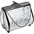 Amazon.com: J Devlin - Vintage Glass Purse Trinket Box Decorative ...