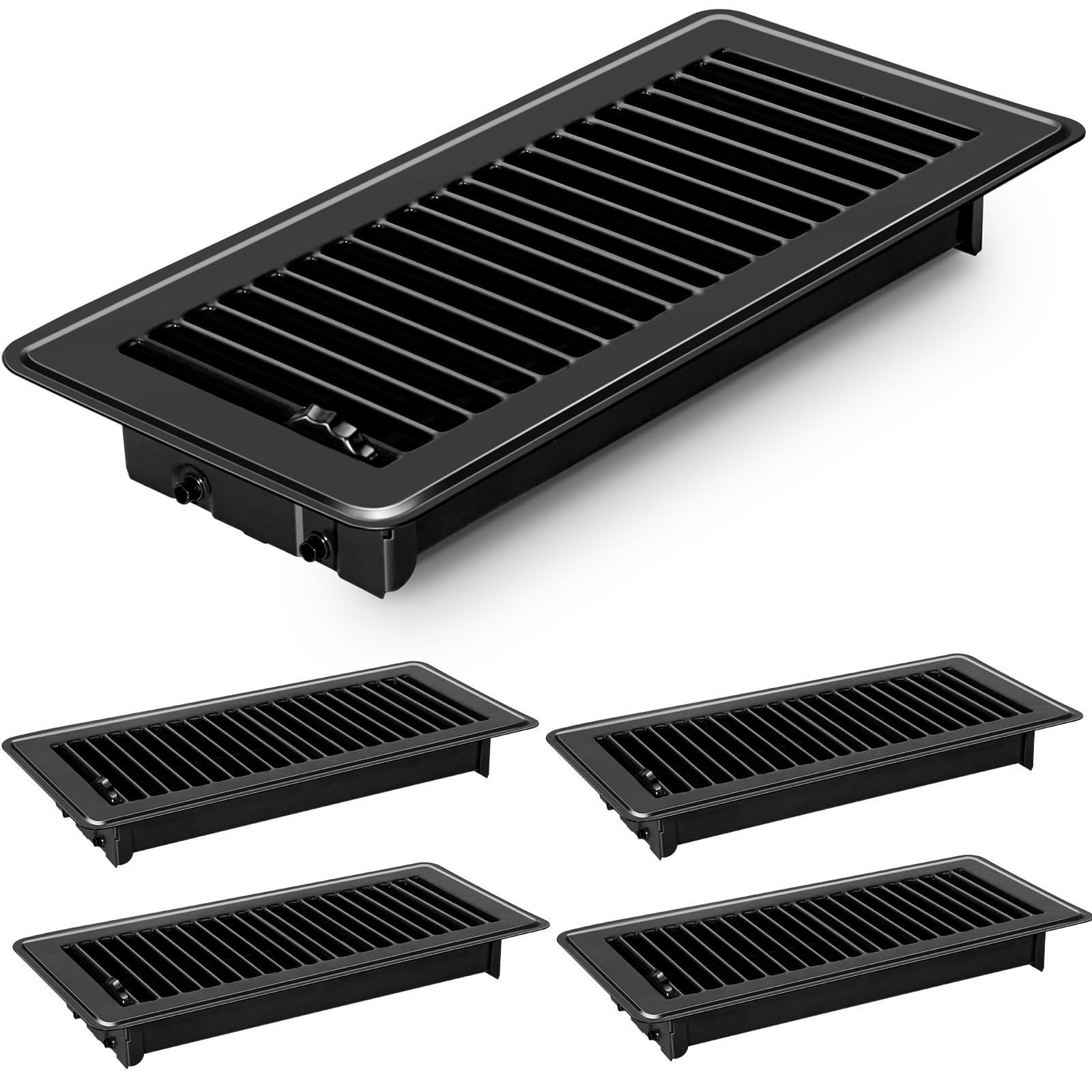 Essenya 4 PCS Floor Register 4x12 Inch, Floor Vent Covers 4x12'', Air ...