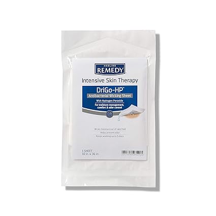 Amazon.com: Medline Remedy Drigo-HP Antibacterial Wicking Sheet ...