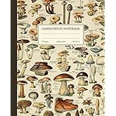 Composition Notebook College Ruled: Vintage Fungi Botanical ...