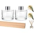 Amazon.com: Rtteri 2 Reed Diffuser Sets Flower Oil Diffuser Sticks with ...