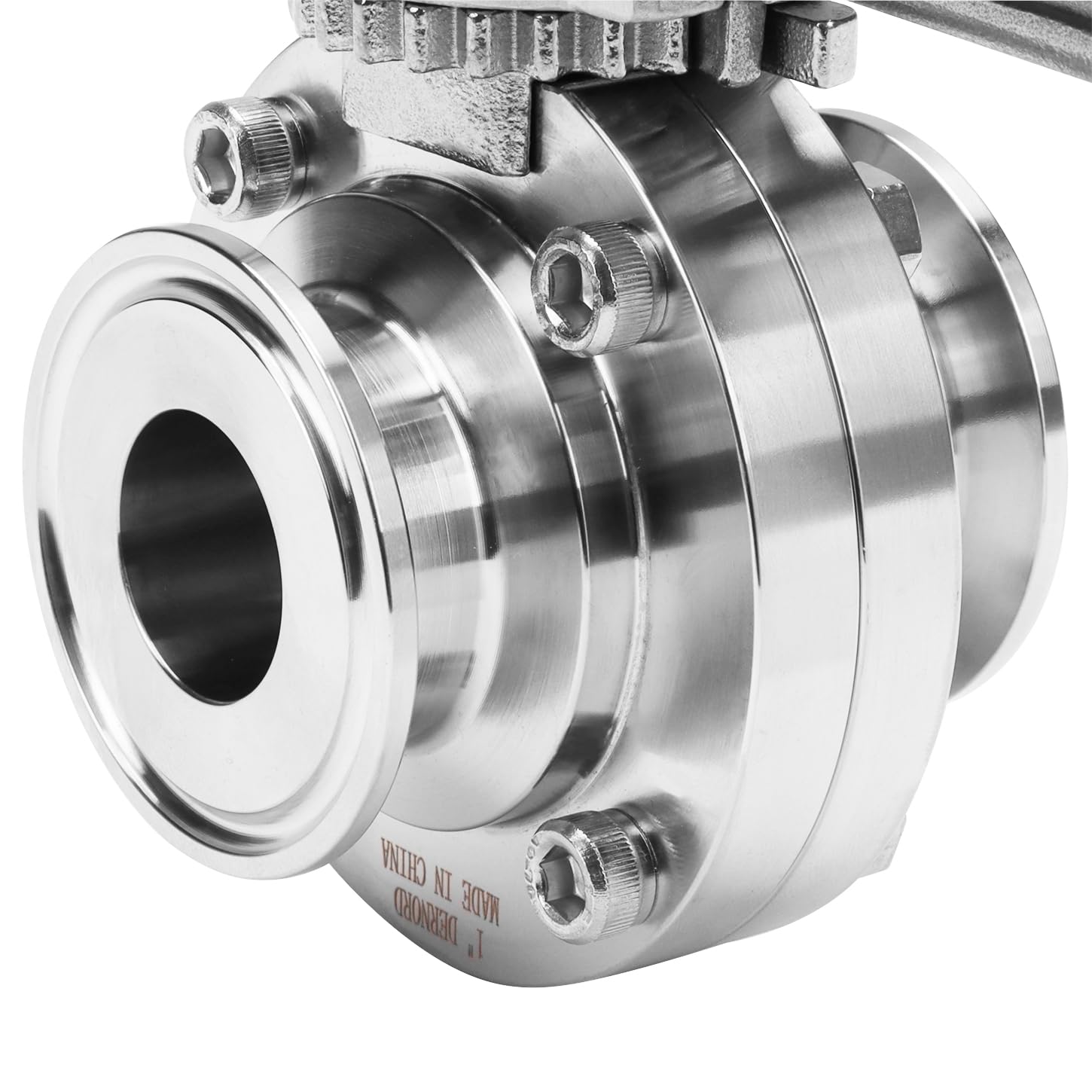 DERNORD 1.5 Inch Tri Clamp Butterfly Valve With Trigger Handle ...