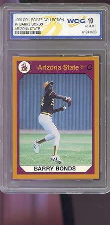 Amazon.com: 1990 Arizona State Collegiate Collection #7 Barry Bonds ...