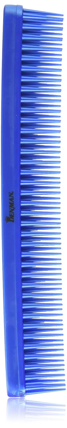 Amazon.com: Denman 3 Row Comb Metallic Blue: Beauty