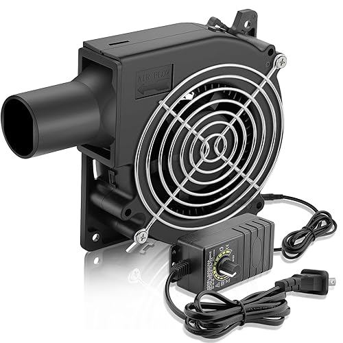 WDERAIR 120mm x 32mm Small BBQ 12V Electric Blower Fan with Controller ...