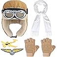Amazon.com: Yewong Aviator Costume Accessory Set Fur Ear Flaps Trooper ...