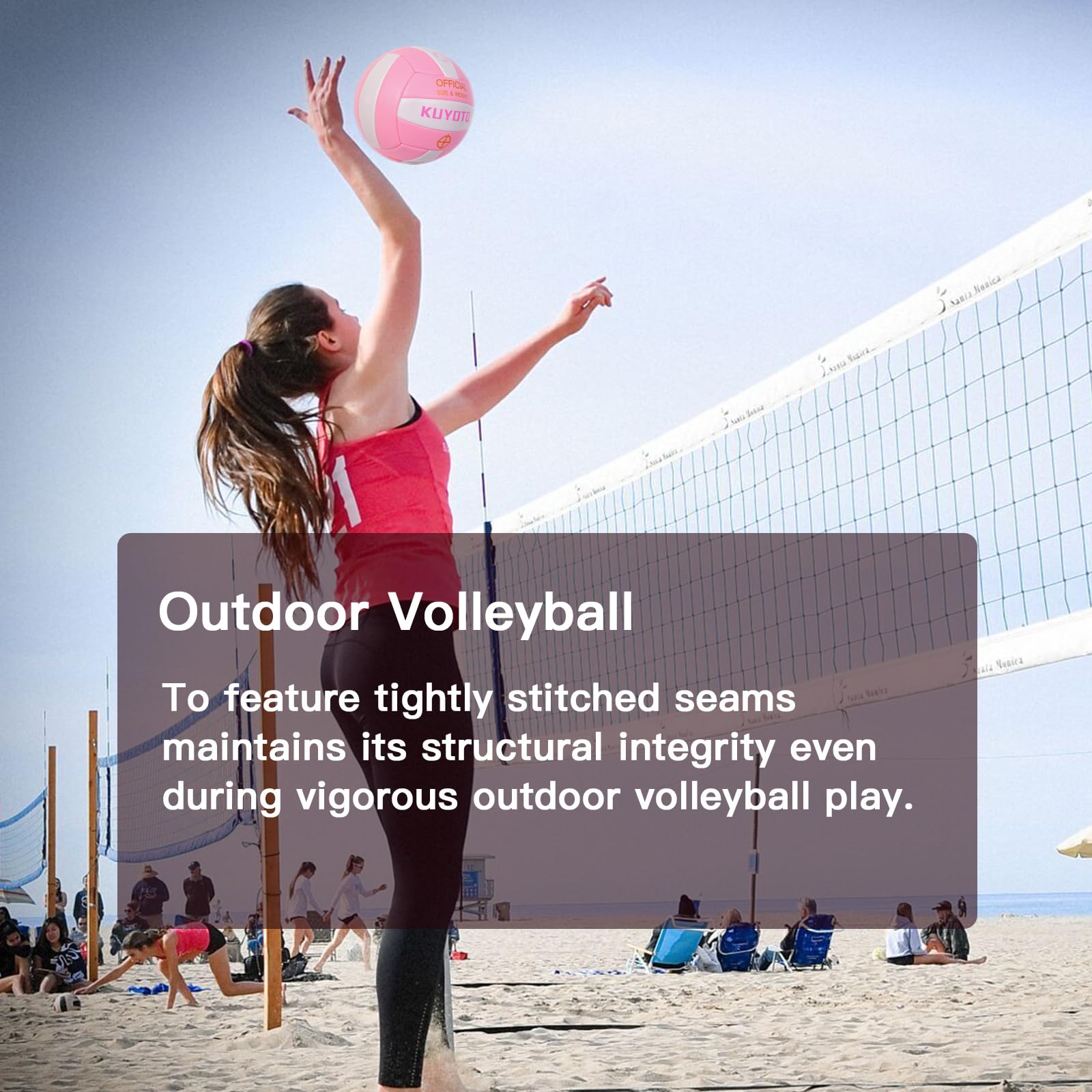 Mua Pink Outdoor Volleyball Blue Official Size 5 Volleyball Thickened ...