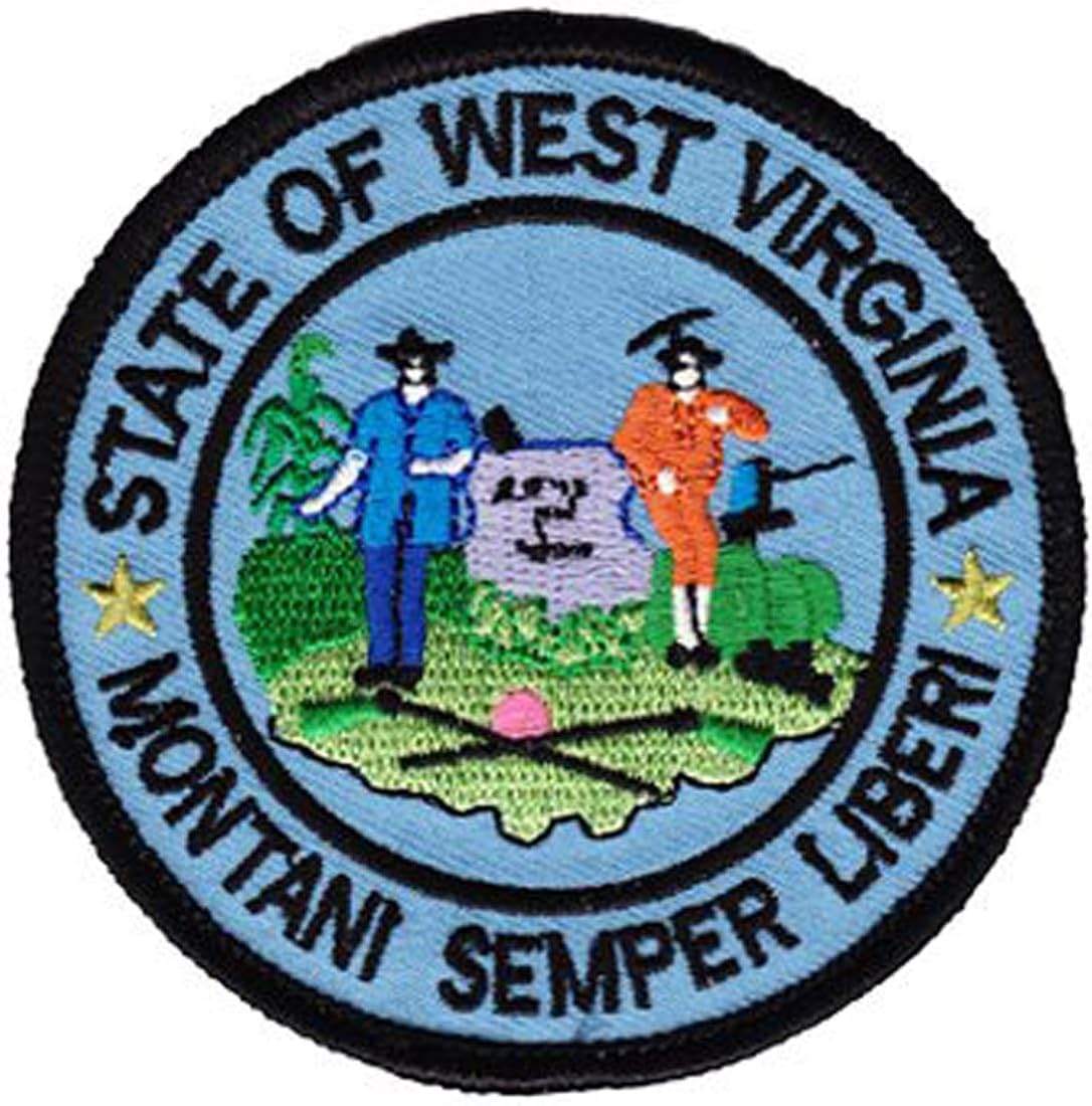 Amazon.com: West Virginia - 3 in Round State Seal Patch: Clothing
