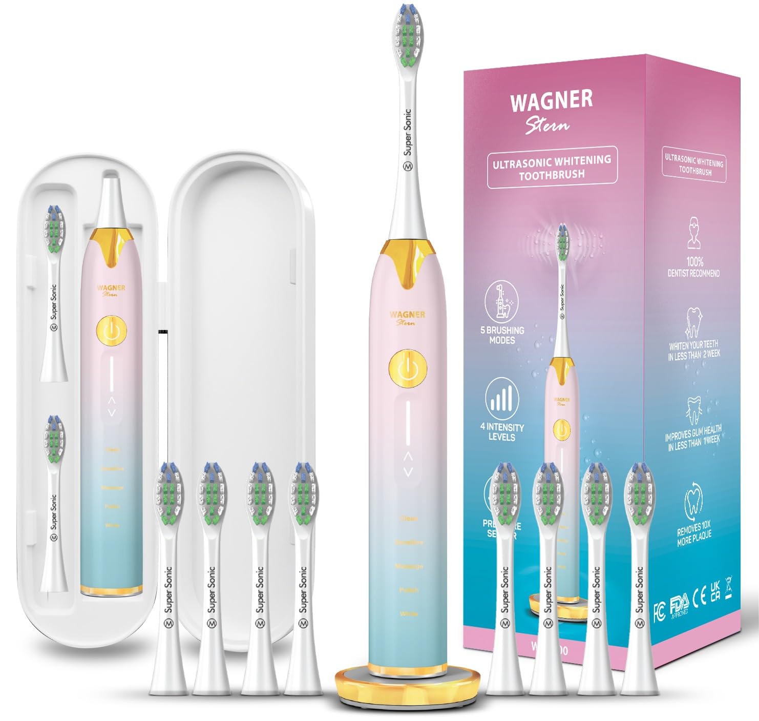 Mua Wagner & Stern Ultrasonic Whitening Toothbrush with Pressure Sensor ...