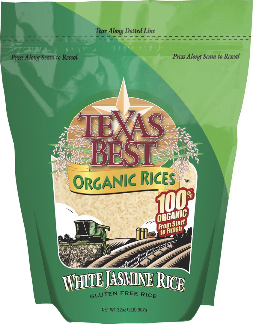 Amazon.com : Texas Best Organics Rice, Og, Jasmine White, 32-Ounce ...