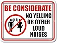 Amazon.com: Honey Dew Gifts Quiet Signs, Be Considerate No Yelling 9 ...
