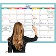 Amazon.com: Large Dry Erase Calendar for Wall - Undated 1 Month Wall ...