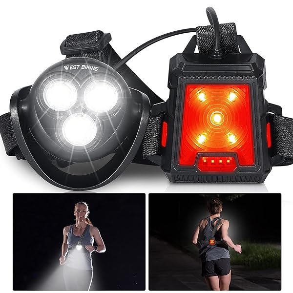 ICOCOPRO Running Light for Runners 500 Lumens LED Chest Light ...