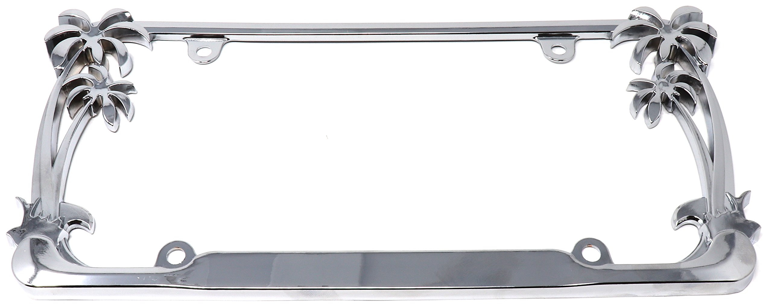Cruiser Accessories 19003 Palm Tree License Plate Frame, Chrome