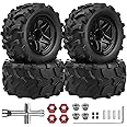 Amazon.com: Hobbypark Pre-Glued RC Monster Truck Tires and Wheels for Arrma Granite Voltage MEGA ...