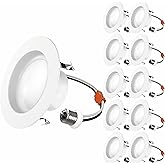Sunco Lighting 4 Pack 5CCT LED Recessed Lighting 6 Inch, 1200 LM High ...
