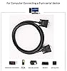 DTECH 2m DB9 RS232 Serial Cable Male to Female Computer Monitor Cable 9 ...