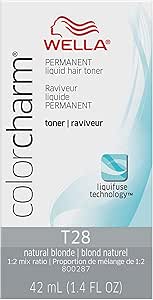 WELLA Color Charm Permanent Liquid Hair Toner (T28 Natural Blonde ...