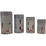 Amazon.com: Food Safe Chalk Art Canisters Set Of 4: Kitchen & Dining
