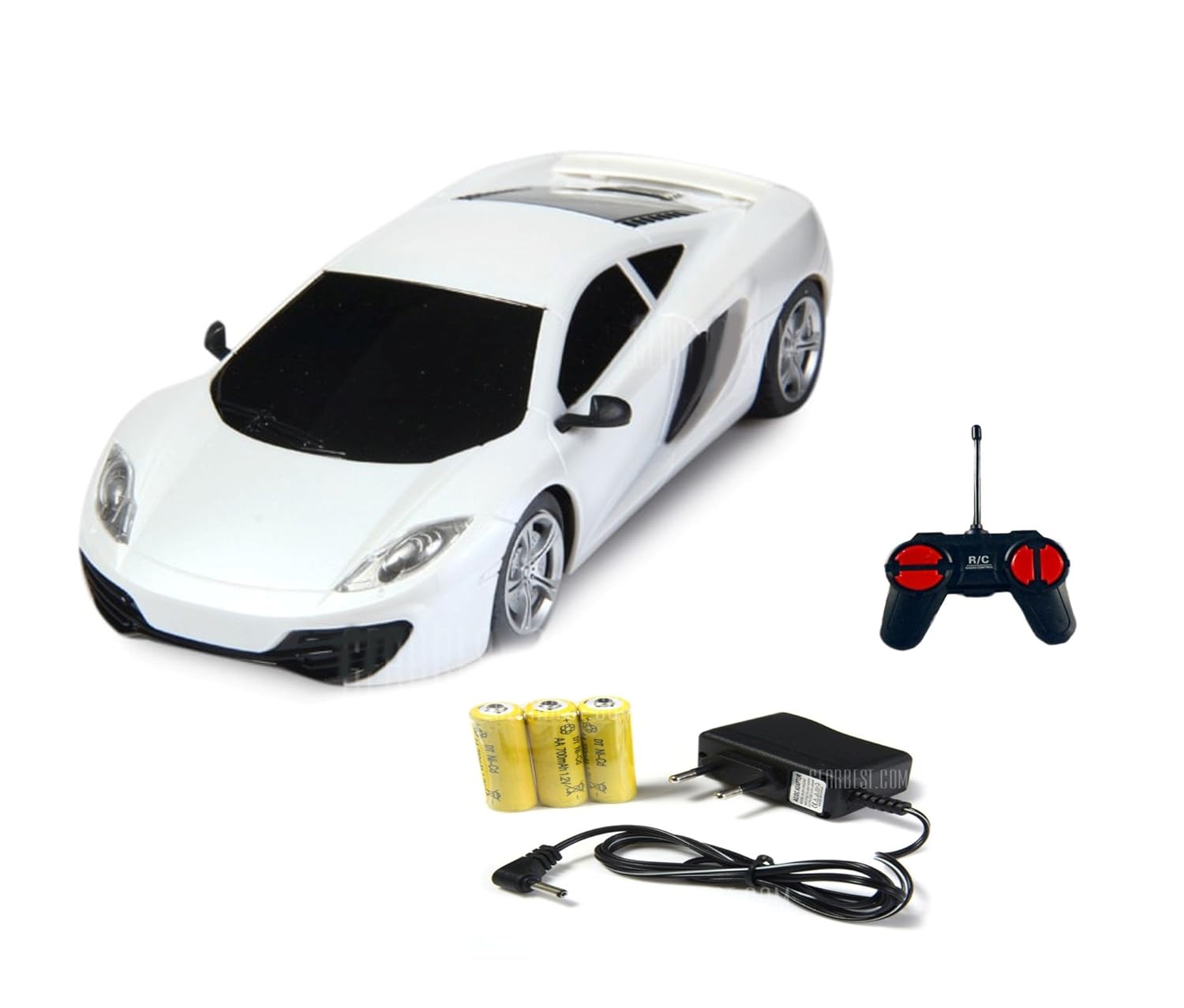 Buy Toyhouse Mini Racing 4 Channel Radio Control RC Car, White Online ...