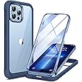 Amazon.com: Miracase Glass iPhone 13 Pro Case 6.1 inch, 2021 Upgrade Full-Body Clear Bumper Case ...
