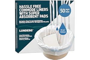 Amazon Best Sellers: Best Bedside Commode Liners