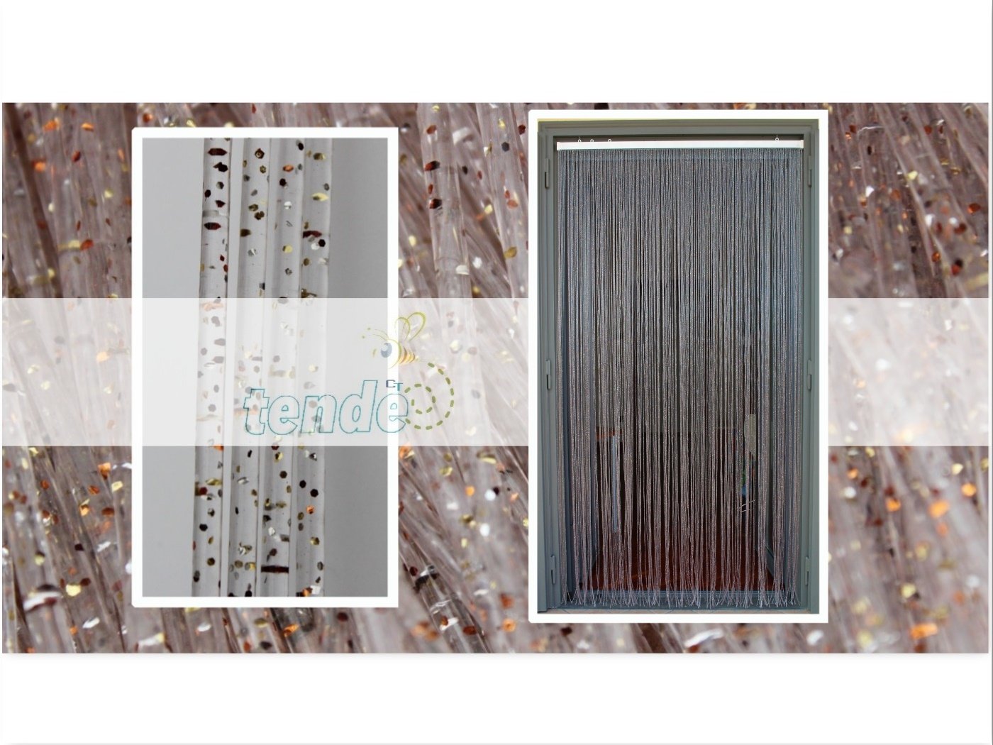 Tende verticali - Made in Italy Misure Standard 80X200, Argento 2 ...