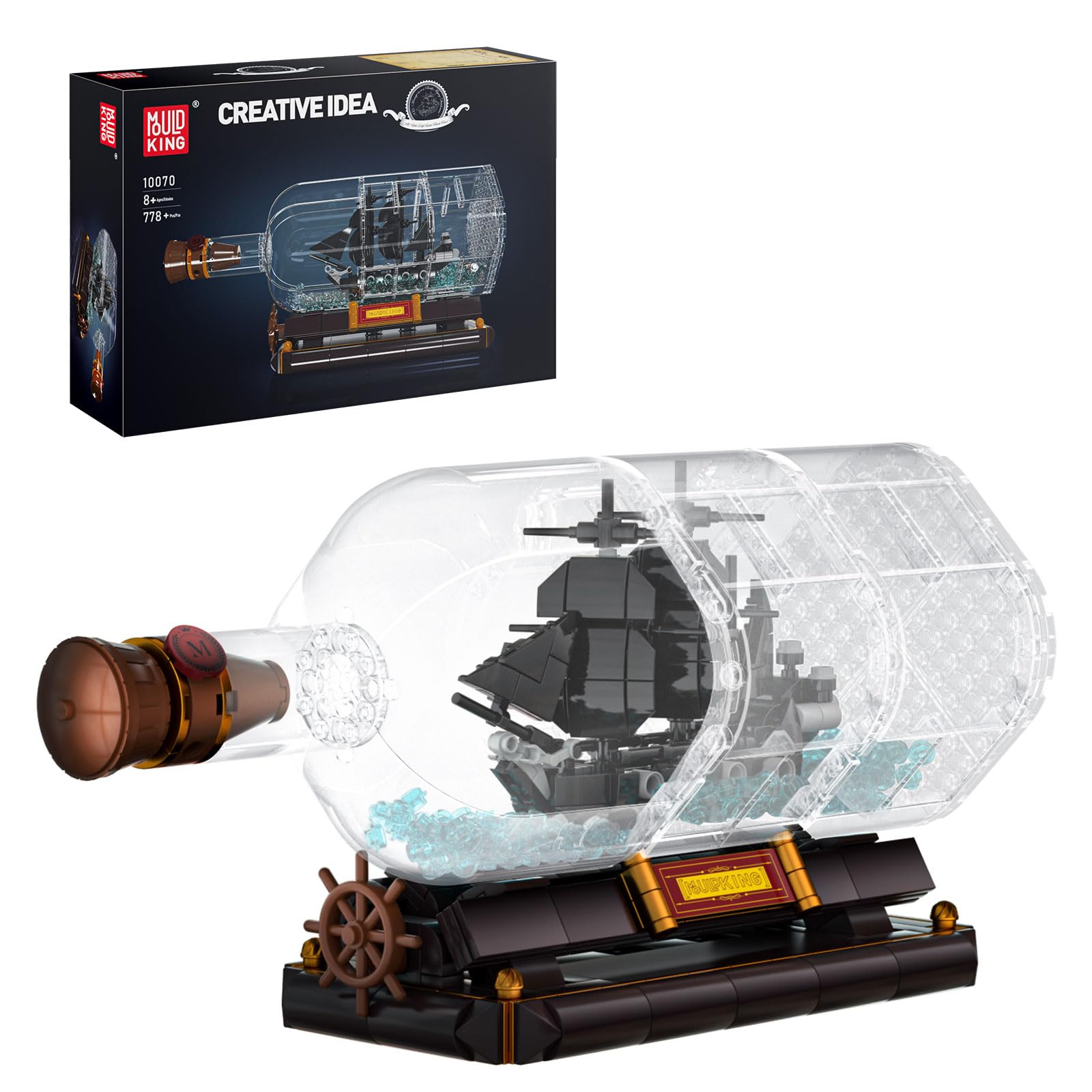 Mua Pirate Ship in A Bottle Building Toys, Black Pearls Ship Model Kits ...