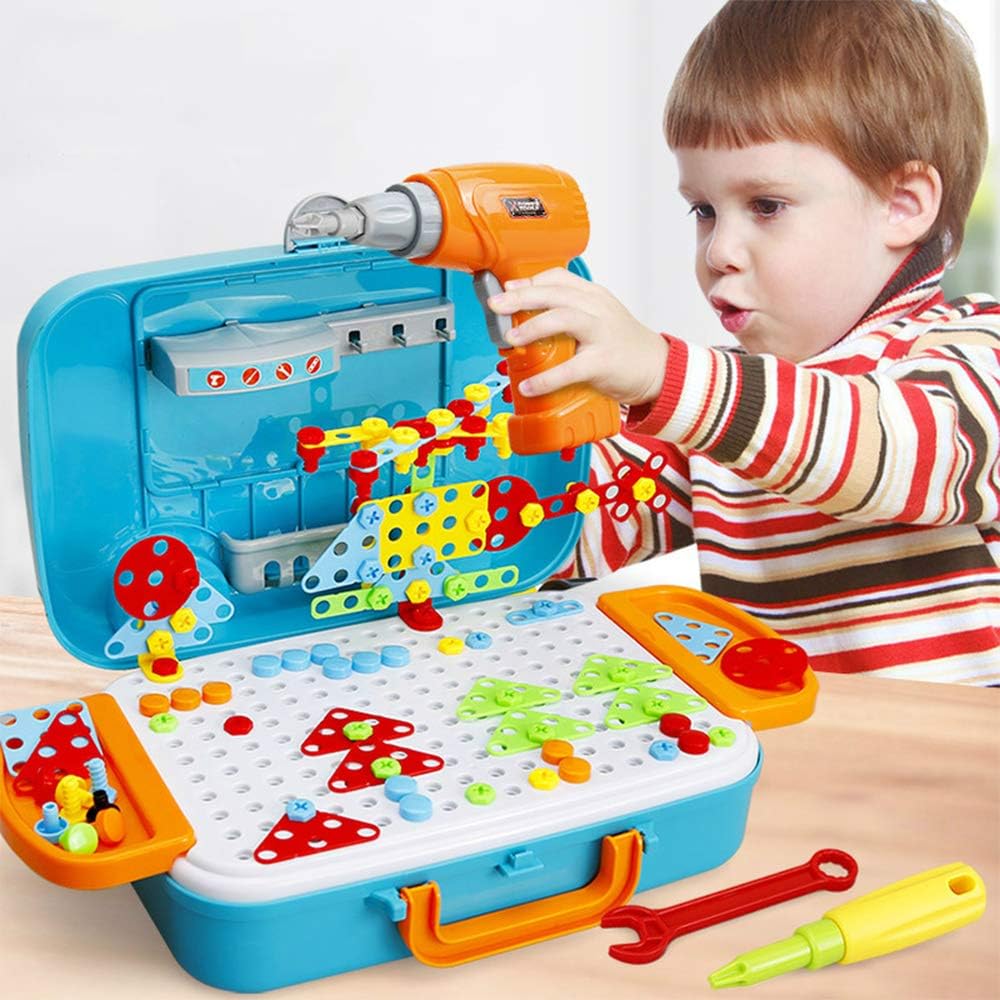 Drill Design Puzzle Creative Toys - Vehicle Travel Case Storage ...