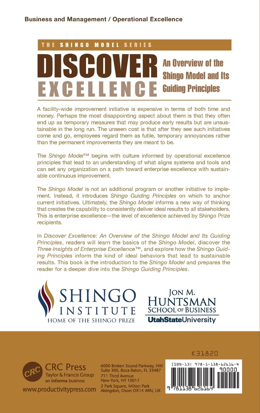 Mua Discover Excellence: An Overview of the Shingo Model and Its ...