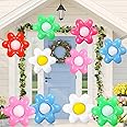 Amazon.com: Chitidr 18 Pcs Spring Daisy Flower Inflatable Balls Blow up ...
