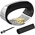Amazon.com: Garlic Press Rocker - Stainless Steel Garlic Mincer Garlic ...