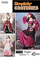 Amazon.com: Simplicity Sewing Pattern 9966 Misses Costumes, HH (6-8-10 ...