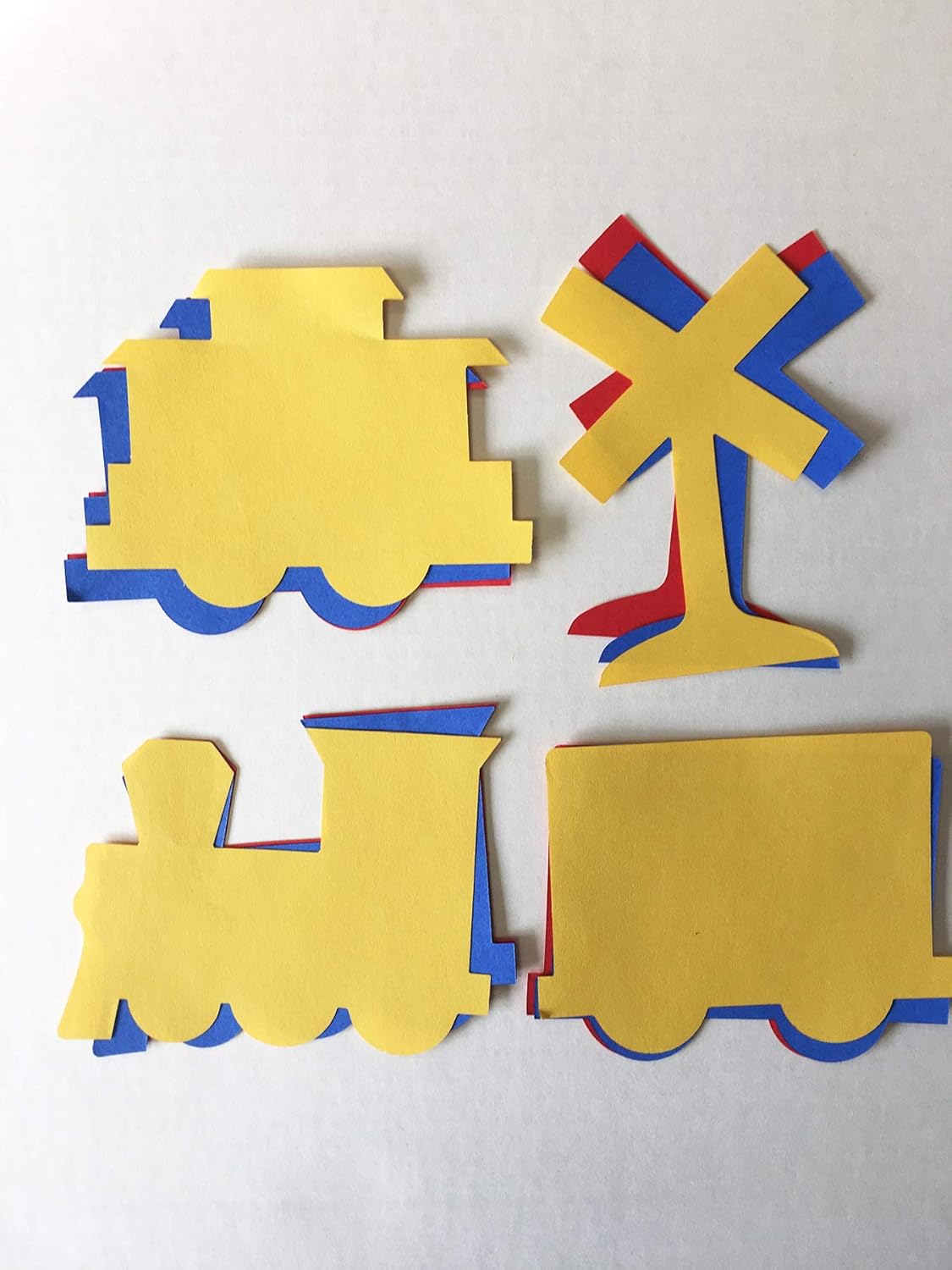 Box Car 5.5” Train Large Creative Cut-Out Set Train Theme and Craft ...