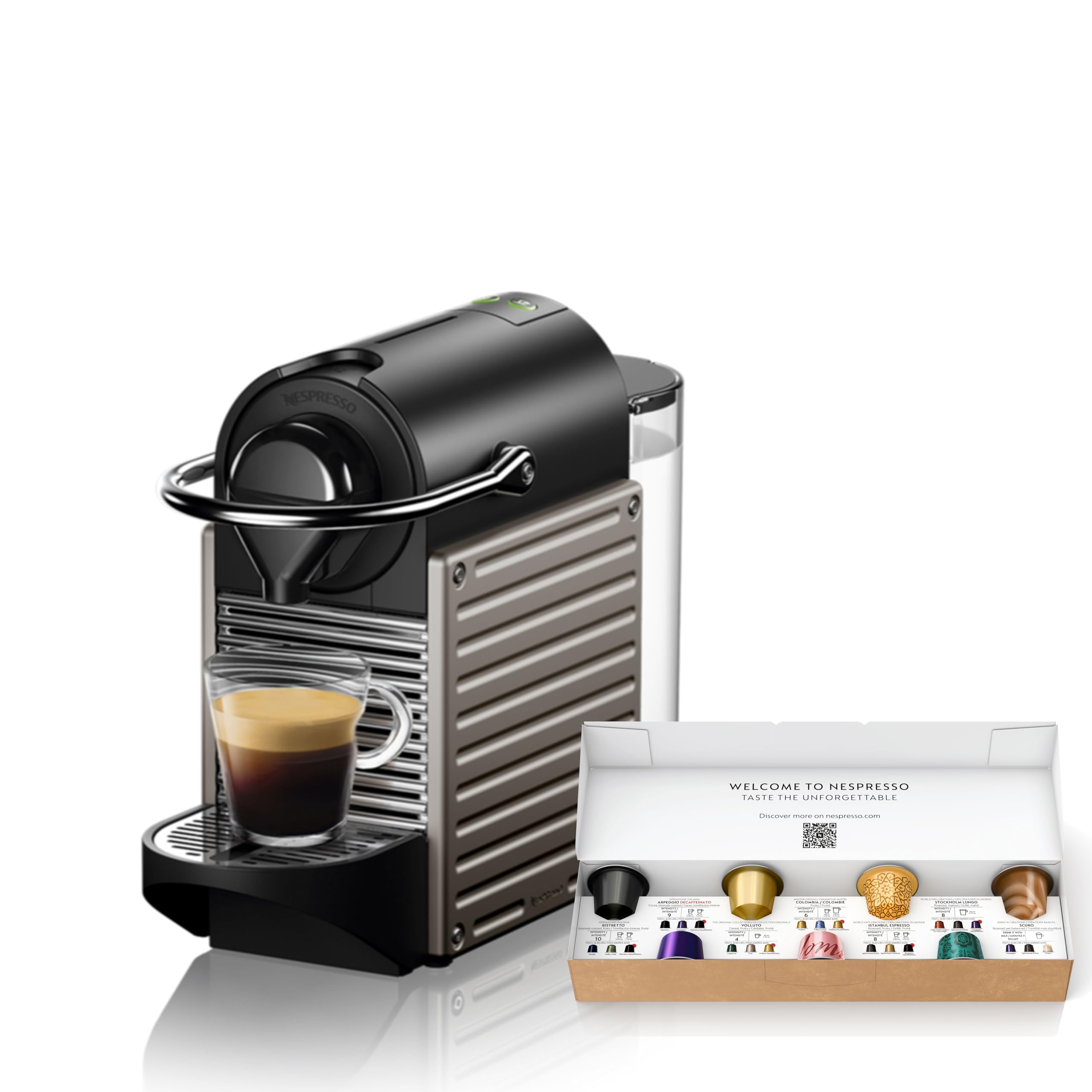 Mua Nespresso Pixie Two Titanium Capsule Coffee Maker Water Tank ...