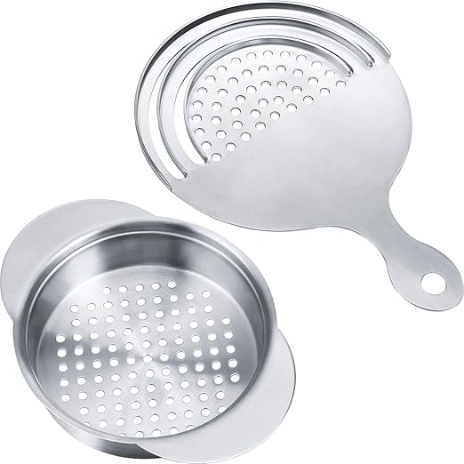 2 Pieces Stainless Steel Can Colander Food Fruit Can Strainer Tuna Can ...
