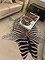 Amazon.com: JINCHAN Zebra Print Area Rug Faux Skin Cowhide Animal ...