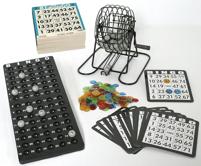 KSS Großes Bingo Spiel + 500 Bingokarten Bingo Spiel Set Metall ...