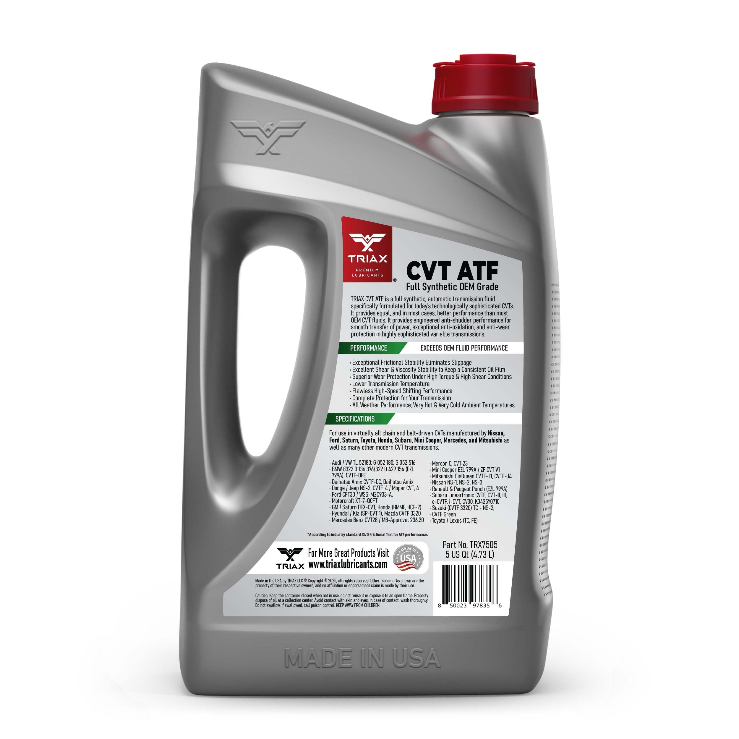 Mua TRIAX CVT ATF OEM Grade Universal Non-Slip CVT Transmission Fluid ...