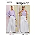 Amazon.com: Simplicity Easy to Make Misses' Wide Leg Pants, Knit Shrug ...