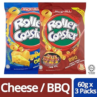 Jack n Jill Roller Coaster Cheese BBQ Biscuit - 3 Philippines | Ubuy