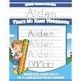 Aiden | Letter Tracing For Kids | Trace My Name Workbook: Tracing Books ...