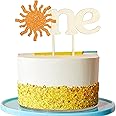 Amazon.com: Gyufise 1Pcs Sunshine One Cake Topper 1st Birthday Cake ...