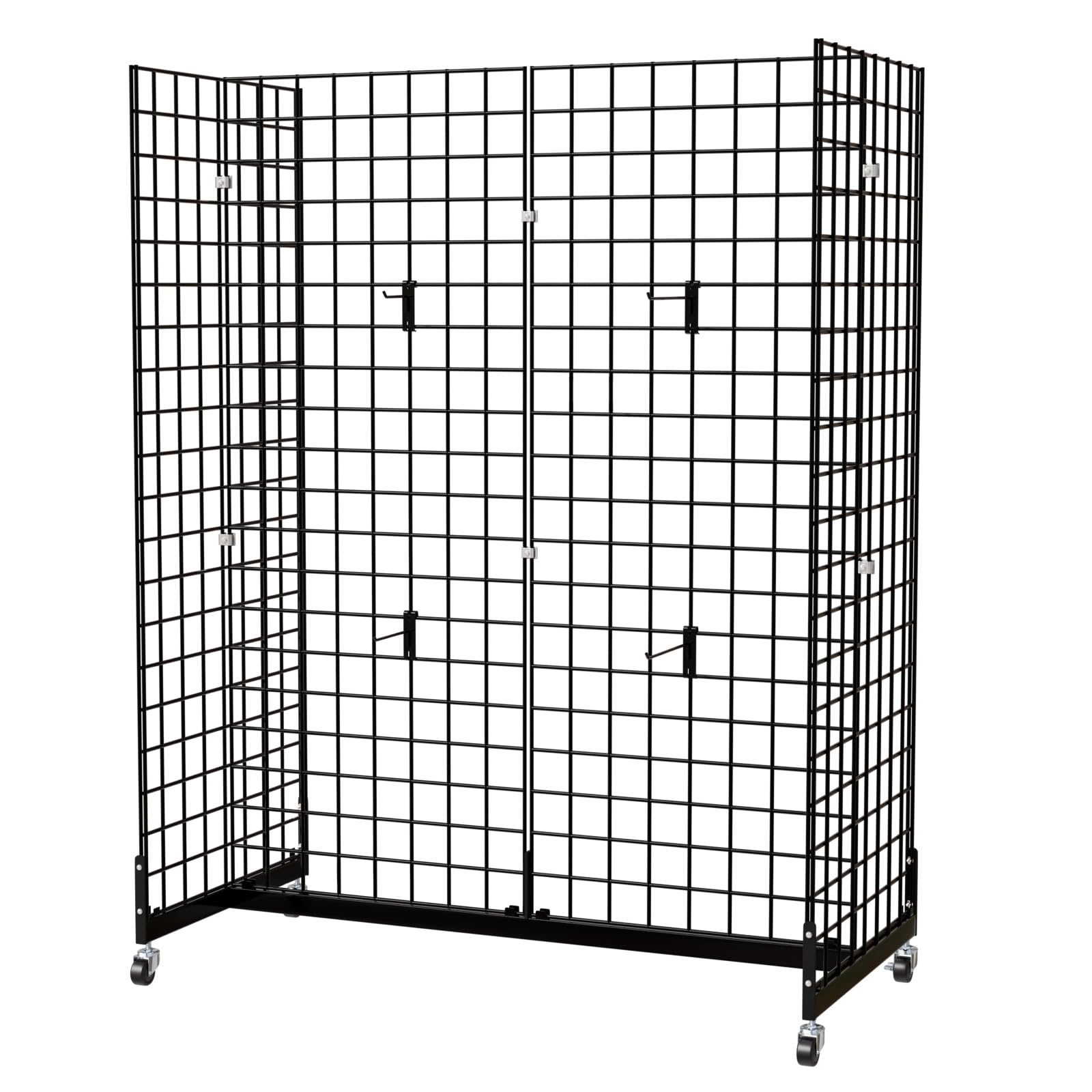 Bonnlo 5' x 2' Gondola Grid Wall Tower, Floorstanding Wire Grid with ...