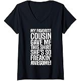 Amazon.com: My Favorite Cousin Gave Me This Gift For Cousins Funny Joke T-Shirt : Clothing ...