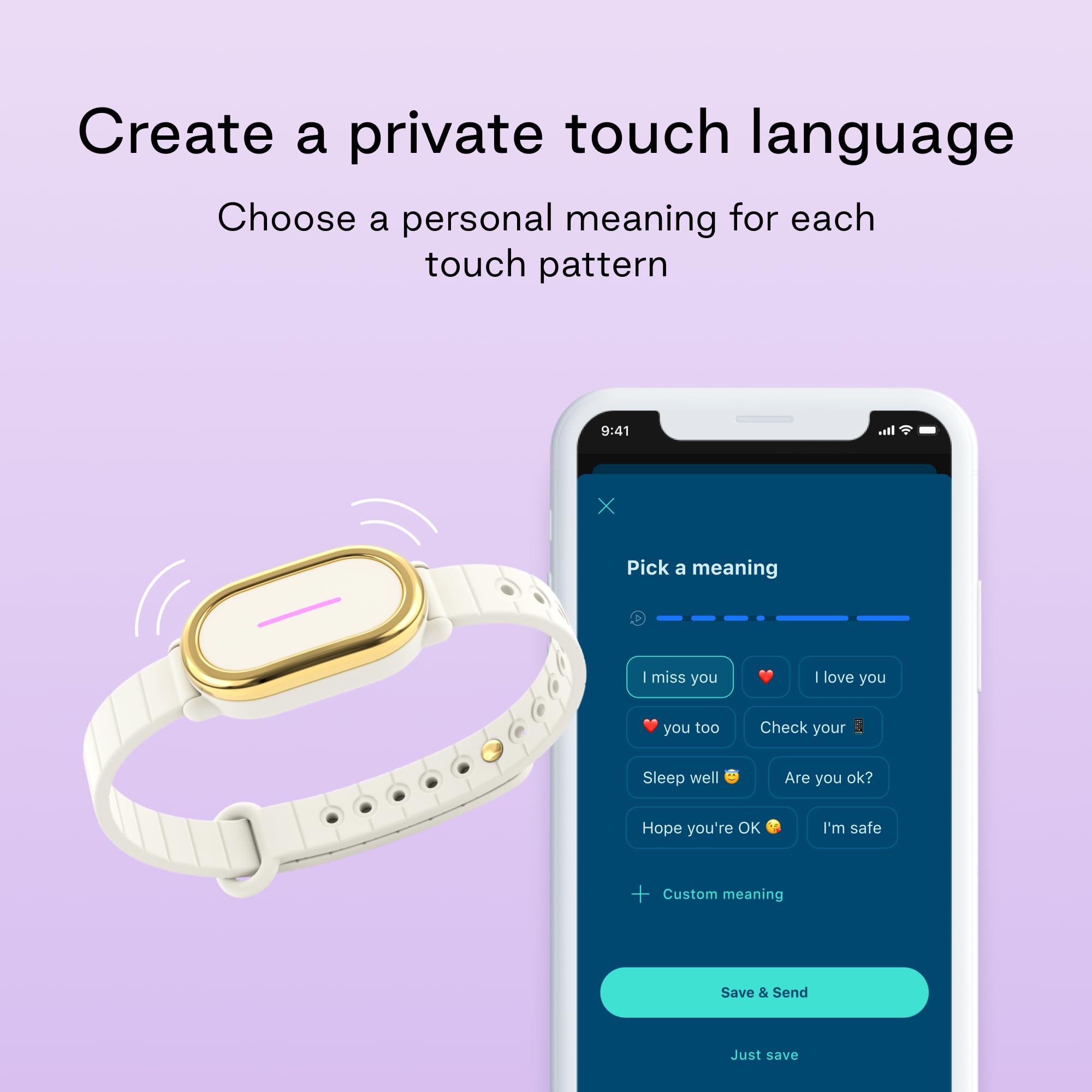 Mua BOND TOUCH 4 Long-Distance Relationship Smart Bracelet for Couples ...