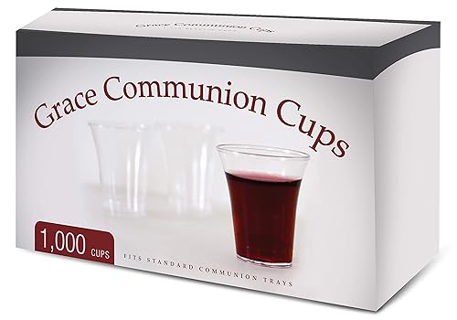 Grace Communion Cups - Box of 1000 - Plastic Disposable Fits Standard ...