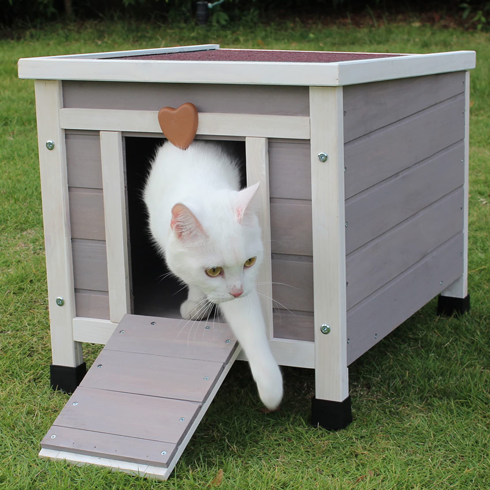 Rockever Outdoor Cat House,Outdoor cat Houses for Feral Cats ...